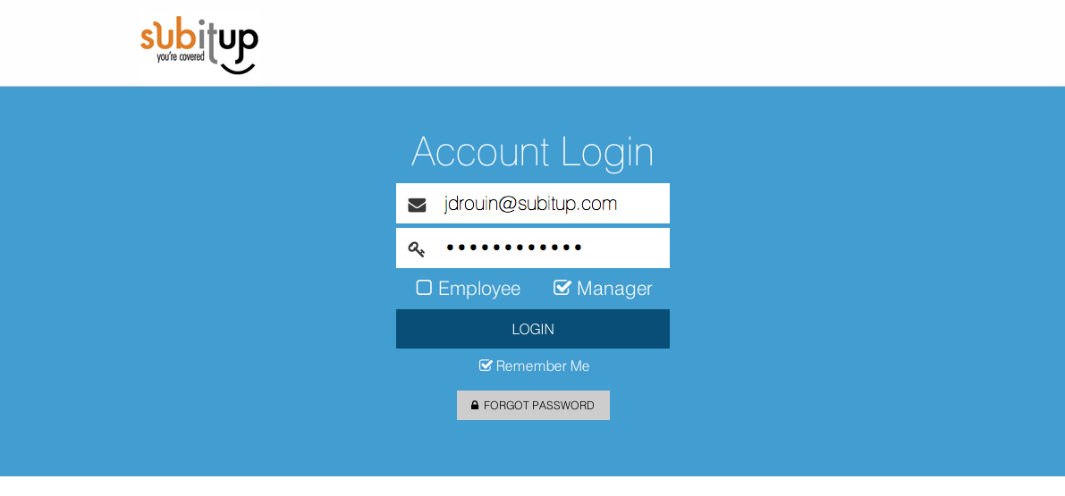Online Scheduling Tricks of the Trade - New Employee Login Screen